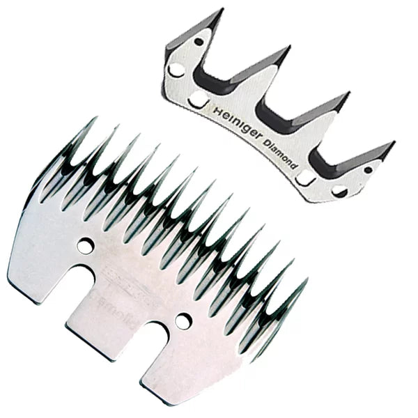 Heiniger shear blade set CAMELID | 13 / 4 teeth — Ballyholland Poultry
