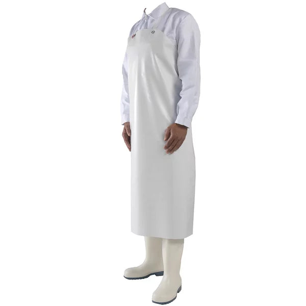 White Vinyl Milking Apron | Durable & Comfortable Dairy Farm Gear ...